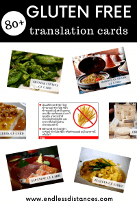 Gluten Free Translation Cards: Travel Easily in 80+ Languages